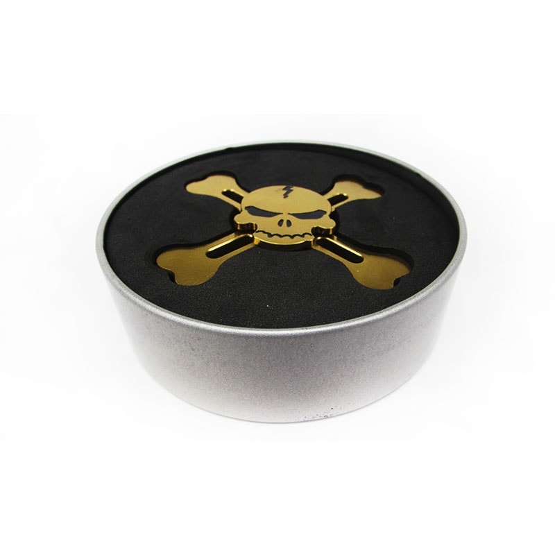 Fidget spinner – Skull (gold) | La Tienda Cubera